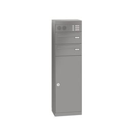 Renz Paketbriefkasten Qubo L mit 2 Briefkasten & Sprechsieb RAL9016