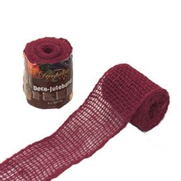 Deko-Juteband 6 x 300 cm beere