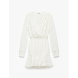 KOTON Kleid Damen Gr&ouml;&szlig;e 40 wei&szlig; Sommerkleid