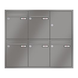 Renz Eckrahmen Unterputz Briefkastenanlage 5-fach RAL9016