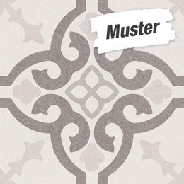Muster zur Bodenfliese 'Retro Bolonia' Feinsteinzeug mehrfarbig 22,5 x 22,5 cm