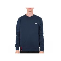 Alpha Industries Sweatshirt 'Basic Small Logo' Herren Gr&ouml;&szlig;e L marine