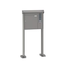 Renz Prisma freistehende Briefkastenanlage mit Sprechanlage RAL9007