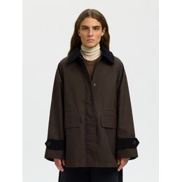 Selected Jacke 'SLWWILMA' Damen Gr&ouml;&szlig;e S dunkelbraun Sommerjacke