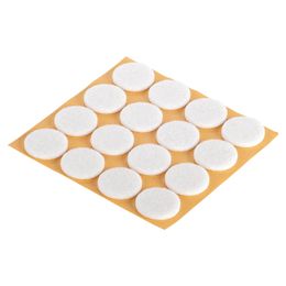 toom Filzgleiter selbstklebend wei&szlig; &Oslash; 2,2 cm 16 St&uuml;ck