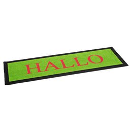 toom Sauberlaufmatte 'Hallo' 75 x 25 cm gr&uuml;n