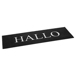 toom Sauberlaufmatte 'Hallo' 75 x 25 cm schwarz