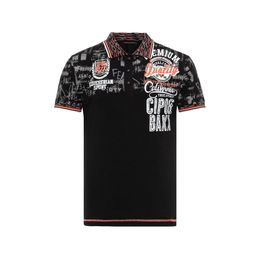Cipo & Baxx Cipo & Baxx Poloshirt Herren Gr&ouml;&szlig;e S grau / hellpink / schwarz / wei&szlig;