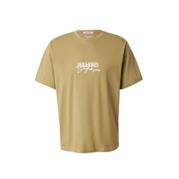 Jack & Jones JACK & JONES Shirt 'JORAlmeria' male size XL Olive / White