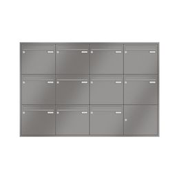 LEABOX 11er Unterputzbriefkastenanlage in RAL 9007