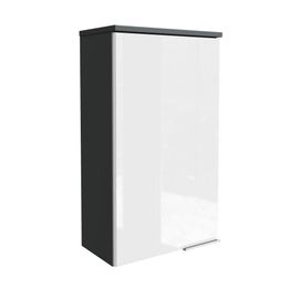 Fackelmann H&auml;ngeschrank 'Kara' anthrazit, wei&szlig; matt 40,5 x 70 x 22,5 cm links