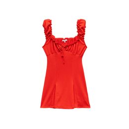KOTON Kleid Damen Gr&ouml;&szlig;e 44 rot Sommerkleid