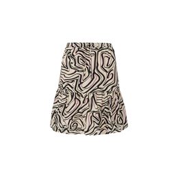 comma, COMMA Rock Damen Gr&ouml;&szlig;e 38 beige / schoko / pink