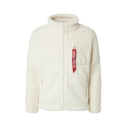 Alpha Industries Fleecejacke 'Sherpa' Herren Gr&ouml;&szlig;e S offwhite