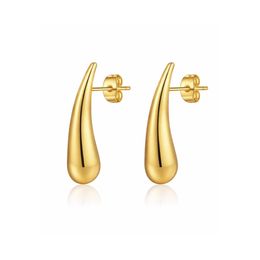 Pure Schmuck Ohrringe 'Golden Drop Ohrstecker' Damen Gr&ouml;&szlig;e 20mm gold