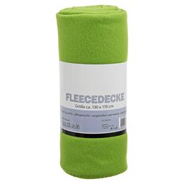 Fleecedecke gr&uuml;n