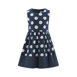happy girls Kleid M&auml;dchen Gr&ouml;&szlig;e 116 navy / wei&szlig;