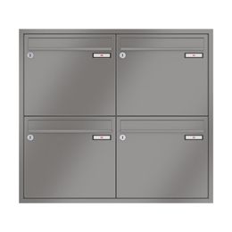 Renz Eckrahmen Unterputz Briefkastenanlage 4-fach RAL9016