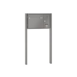 Renz Quadra freistehende Briefkastenanlage mit Sprechanlage RAL9016