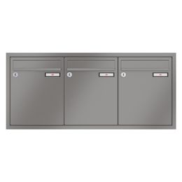 Renz Eckrahmen Unterputz Briefkastenanlage 3-fach RAL9007