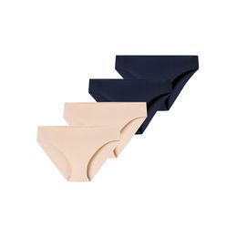 Schiesser Slip ' Invisible Light ' Damen Gr&ouml;&szlig;e S/M sand / nachtblau