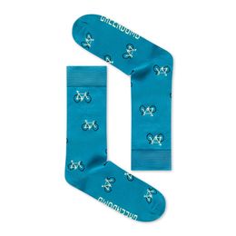 Greenbomb Socken 'Bike Vintage Small 2' Damen Gr&ouml;&szlig;e 36/40 petrol / schwarz / wei&szlig;