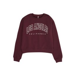 Only Girls Sweatshirt M&auml;dchen Gr&ouml;&szlig;e 122/128 beere / wei&szlig;
