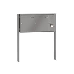 Renz Quadra freistehende Briefkastenanlage mit Sprechanlage 2-fach RAL7016