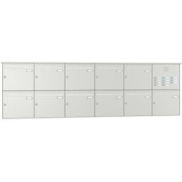 ONZO Aufputzbriefkastenanlage mit Sprechsieb in DB703 11-fach