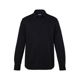 Men Plus Button Up Shirt male size 7XL Black