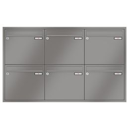 Renz Eckrahmen Unterputz Briefkastenanlage 6-fach RAL9016