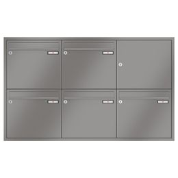 Renz Eckrahmen Unterputz Briefkastenanlage 5-fach RAL9007