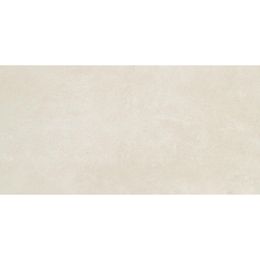 Bodenfliese 'Beton' Feinsteinzeug elfenbeinfarben 30,5 x 61 cm