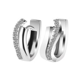 Akzent Ohrringe '"Loucia" aus 925 Sterlingsilber, rhodiniert, langlebig' Damen Gr&ouml;&szlig;e One Size silber