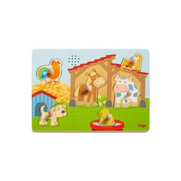 Haba Puzzle ' Sound-Greifpuzzle Auf dem Land ' Jungen Gr&ouml;&szlig;e onesize bunt