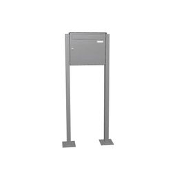 ONZO freistehender Briefkasten in RAL 9007 (Fu&szlig;platten)