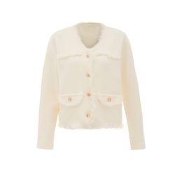 NAEMI Strickjacke Damen Gr&ouml;&szlig;e XS/S wollwei&szlig;