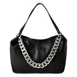 Liebeskind Berlin Schultertasche 'Mira ' Damen Gr&ouml;&szlig;e One Size schwarz / silber