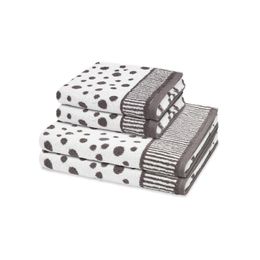 Ross Towel 'Punkte allover' female size One size Dark grey
