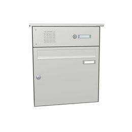 Renz ONZO Aufputzbriefkasten mit Sprechsieb in RAL 7016 mit Soft Close