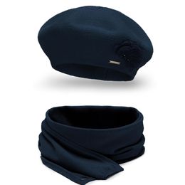 Vivisence M&uuml;tze '7036 Set' Damen Gr&ouml;&szlig;e 54/64 dunkelblau