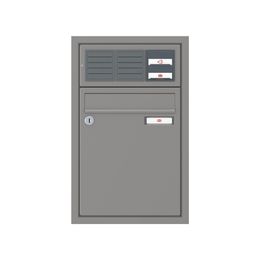 Renz Eckrahmen Unterputz Briefkastenanlage mit Sprechsieb oben RAL9007