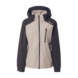 WEATHER REPORT Outdoorjacke 'Camelia' Damen Gr&ouml;&szlig;e XXL taupe / schwarz