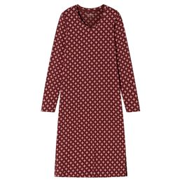 Schiesser Nightgown ' Comfort Essentials ' female size M/L Bordeaux