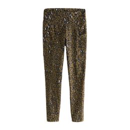 next Leggings Damen Gr&ouml;&szlig;e XS oliv / schwarz / wei&szlig;