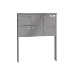 Renz Tetro freistehende Briefkastenanlage mit Sprechanlage 5-fach DB703