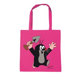 logoshirt Shopper 'Der kleine Maulwurf - Juhu' Damen Gr&ouml;&szlig;e One Size beige / grau / pink / schwarz