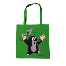 logoshirt Baumwolltasche 'Der kleine Maulwurf - Juhu' Damen Gr&ouml;&szlig;e One Size gr&uuml;n