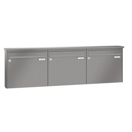 LEABOX 3er Aufputzbriefkastenanlage in RAL 9007 - LEA3