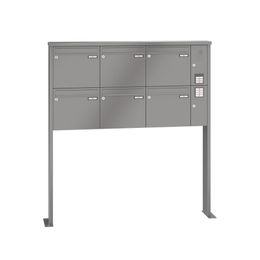 Renz Tetro freistehende Briefkastenanlage mit Sprechanlage 6-fach DB703